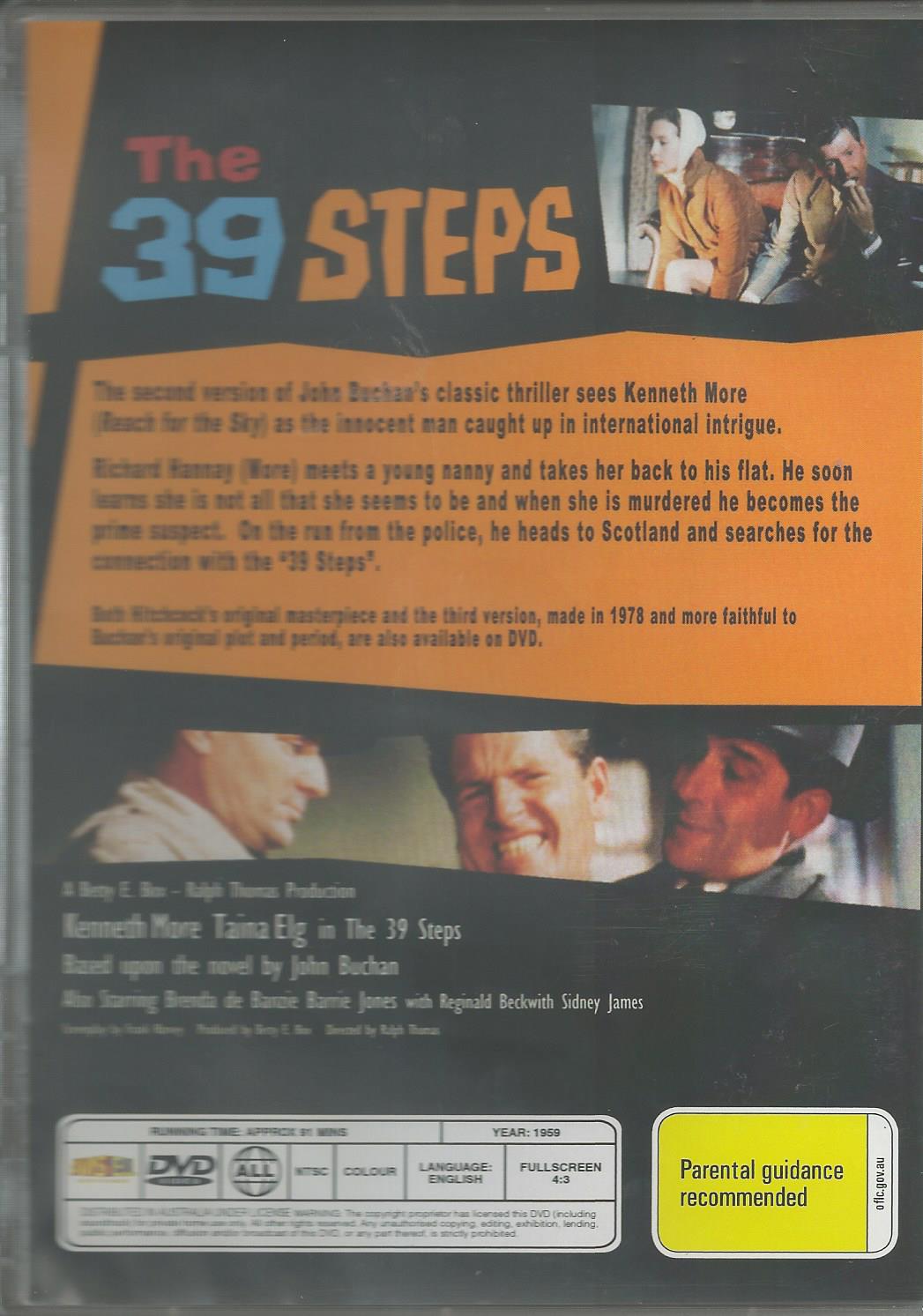 39 STEPS - KENNETH MORE ALL REGION DVD