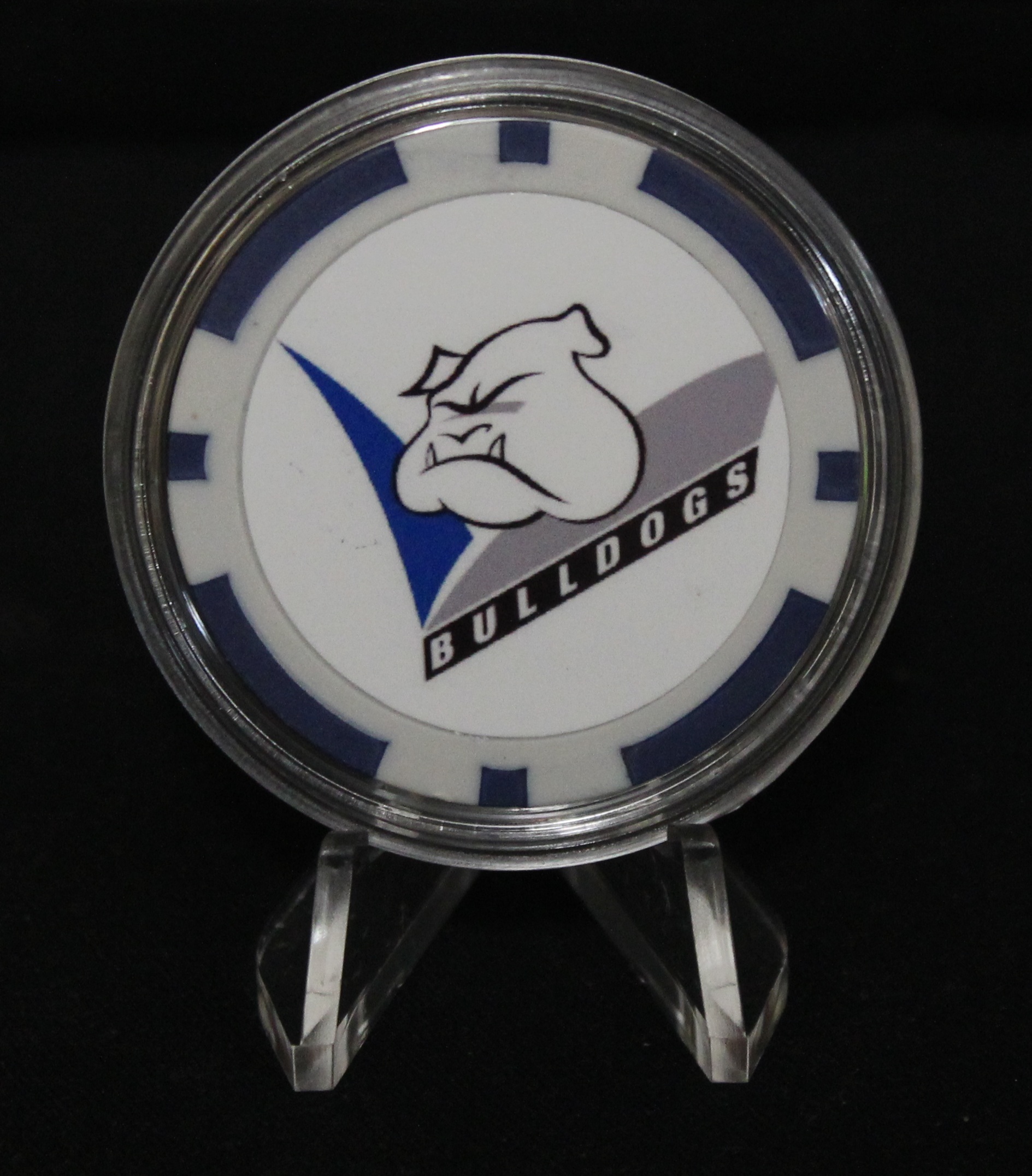 Poker Chip Card Guards Protectors - Bulldogs