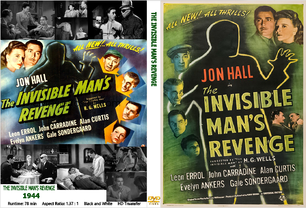 THE INVISIBLE MAN'S REVENGE (1944) Jon Hall John Carradine