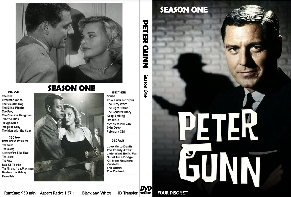 PETER GUNN (1967) SEASON ONE Craig Stevens Lola Albright